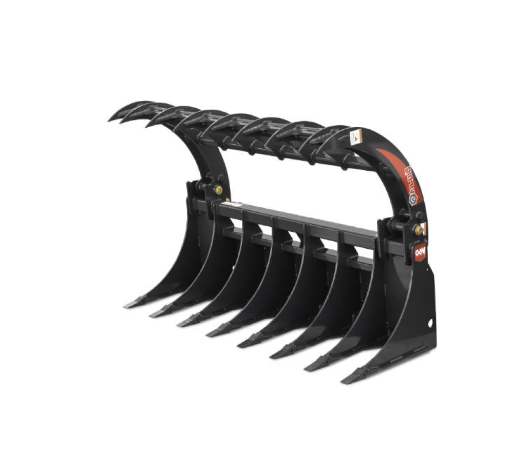 72" Root Rake Grapple Bucket for Skid Steer - Eagle Rental