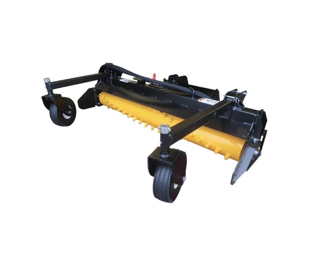4' Harley Rake for Stand on Skid Steer - Eagle Rental